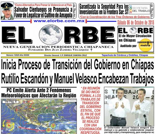 Portadas | Periódico El Orbe