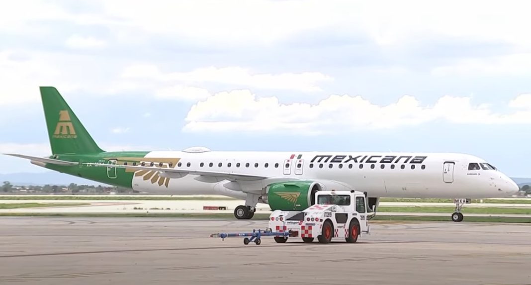 Arribo del primer avión Embraer E195-E2 de Mexicana. Zumpango, Estado de México - Periódico El Orbe.