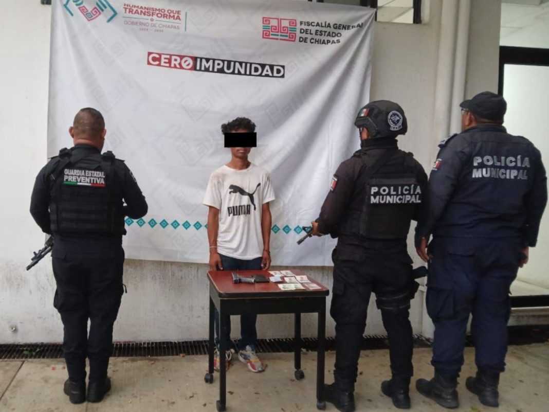 En operativo de seguridad detienen a masculino presunto responsable de robo con violencia en ...